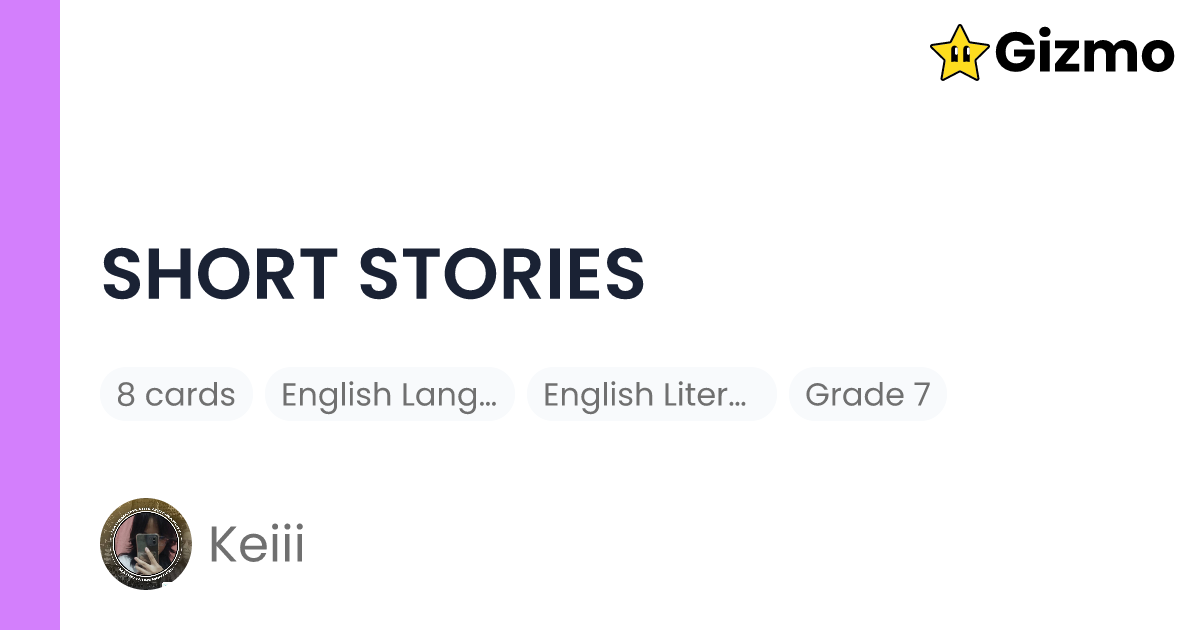 Short Stories | Flashcards