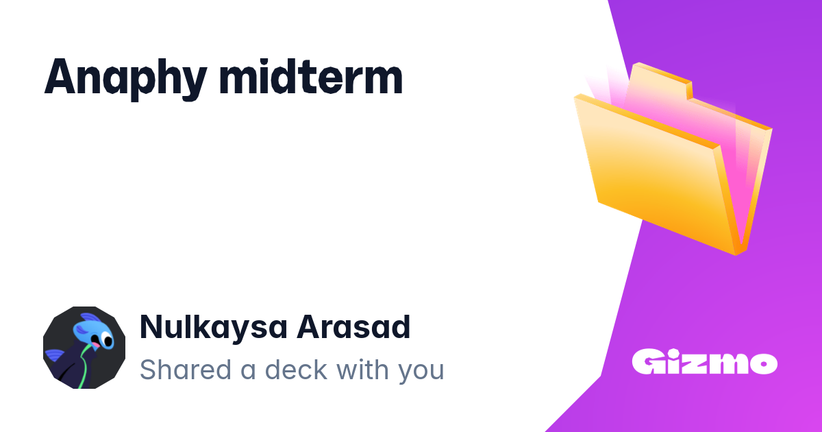 Anaphy Midterm | Flashcards