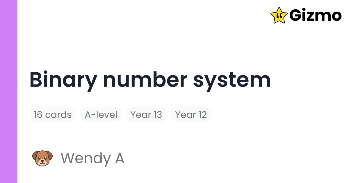 Binary Number System | Flashcards