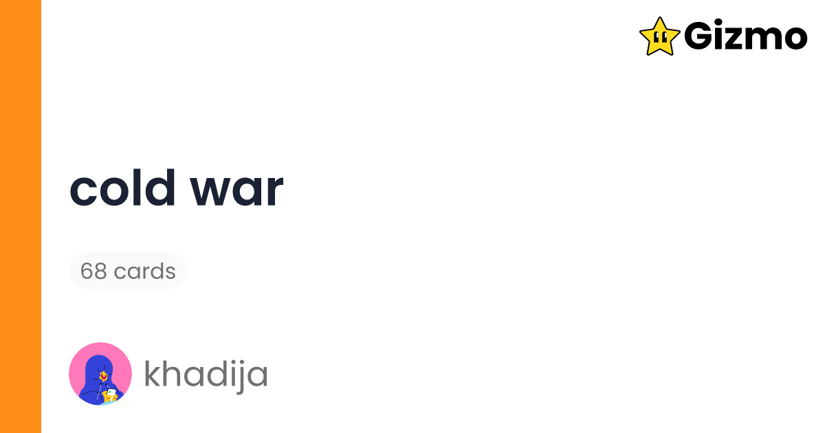 Cold War | Flashcards