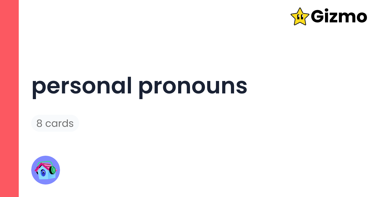 Personal Pronouns | Flashcards