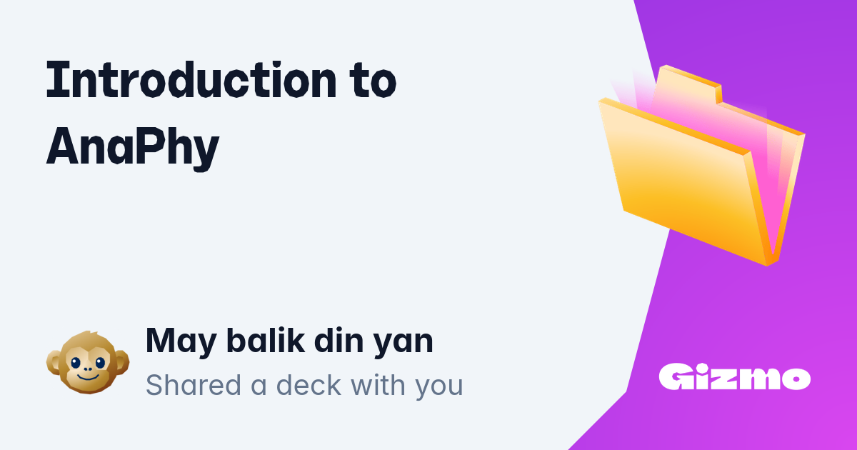 Introduction to Anaphy | Flashcards