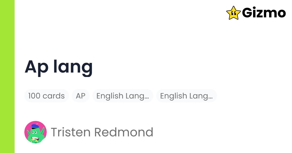Ap Lang | Flashcards