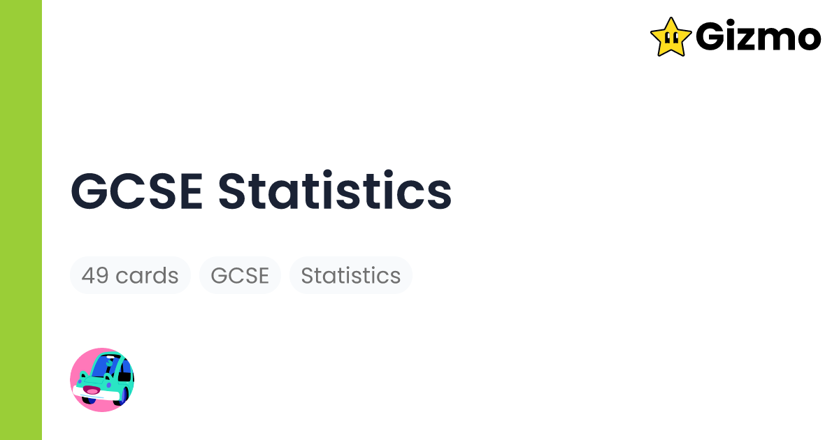 Gcse Statistics | Flashcards
