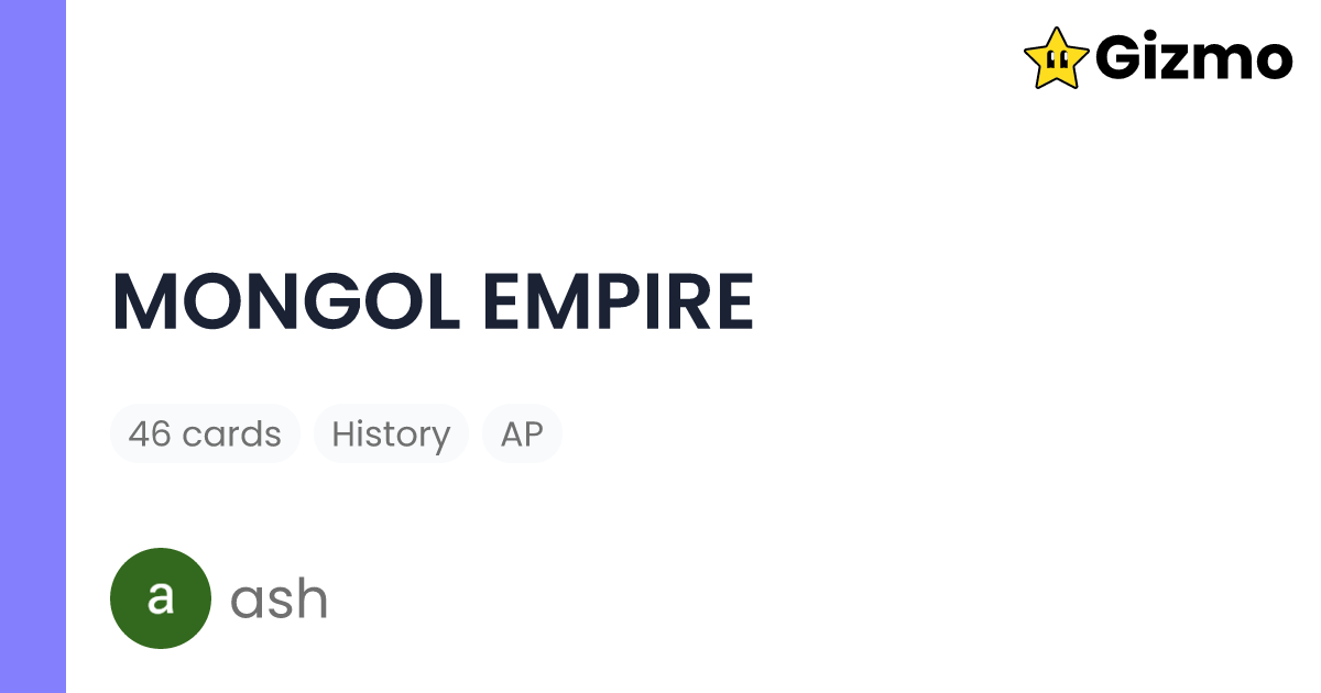 Mongol Empire | Flashcards