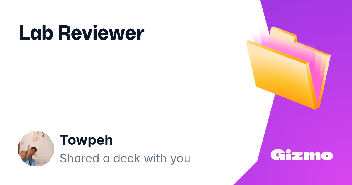 Lab Reviewer | Flashcards
