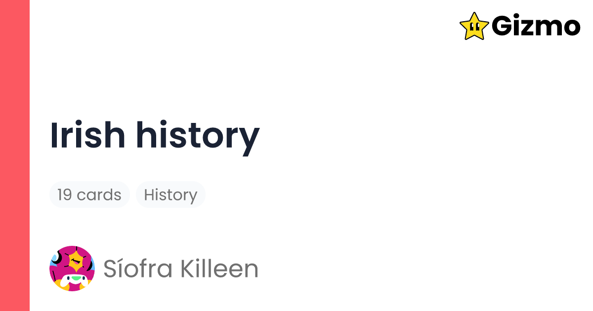 Irish History | Flashcards