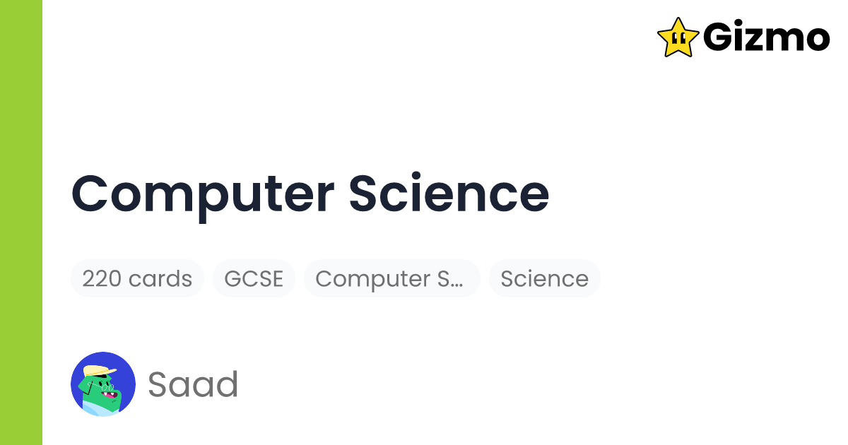 Computer Science | Flashcards