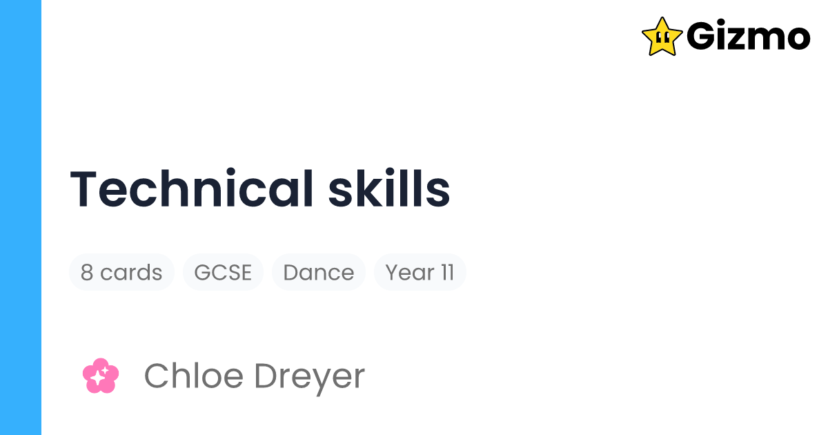 Technical Skills | Flashcards