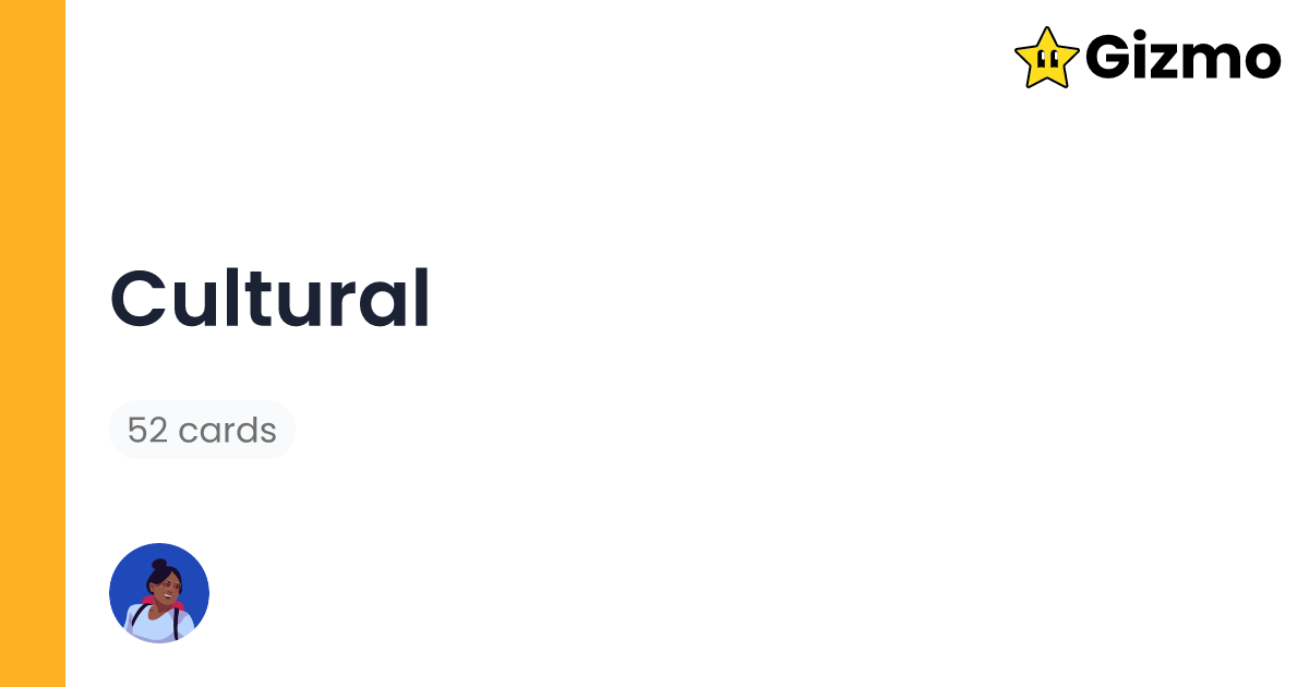 Cultural | Flashcards