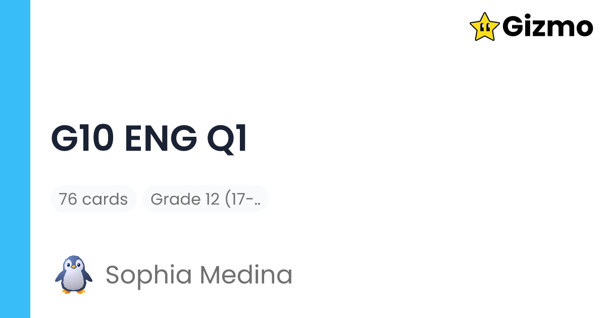 G10 Eng Q1 | Flashcards
