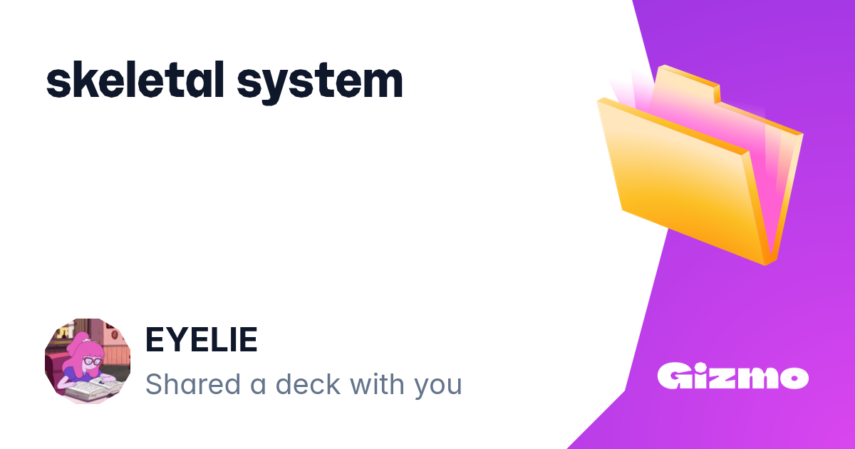 Skeletal System | Flashcards