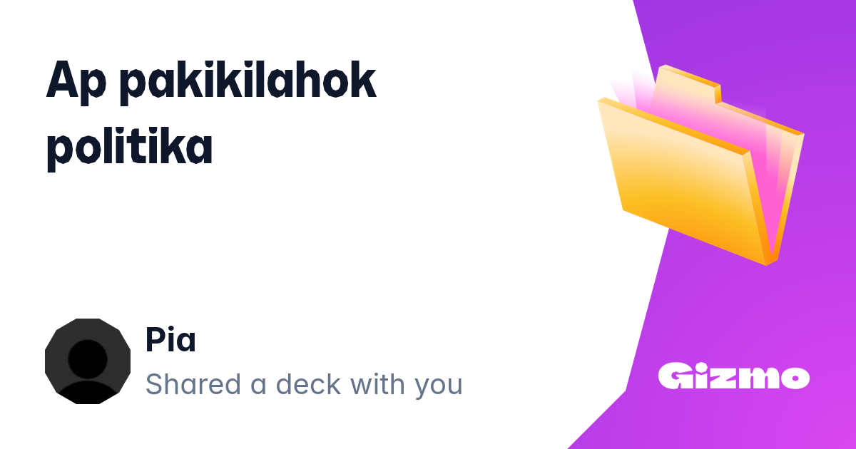 Ap Pakikilahok Politika | Flashcards