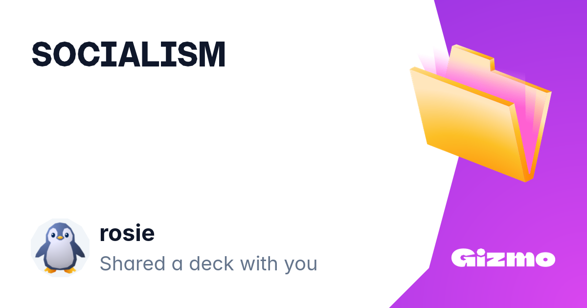 Socialism | Flashcards