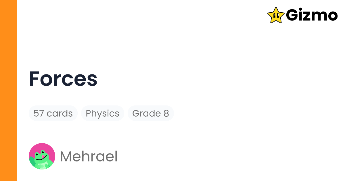 Forces | Flashcards
