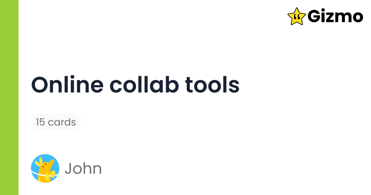 Online Collab Tools | Flashcards