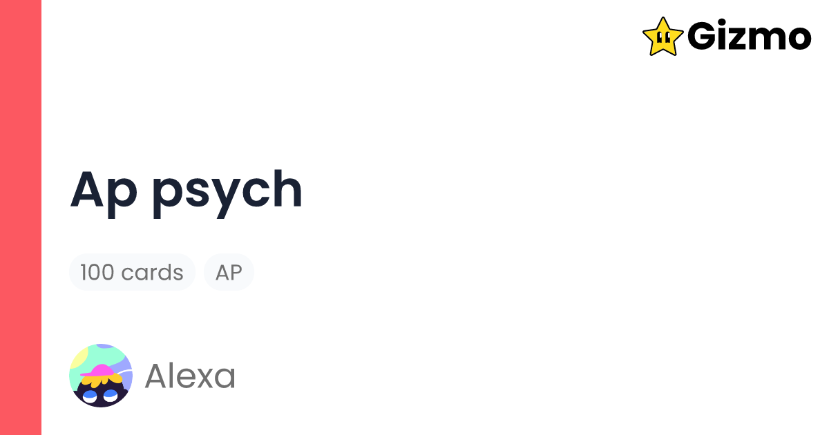 Ap Psych | Flashcards