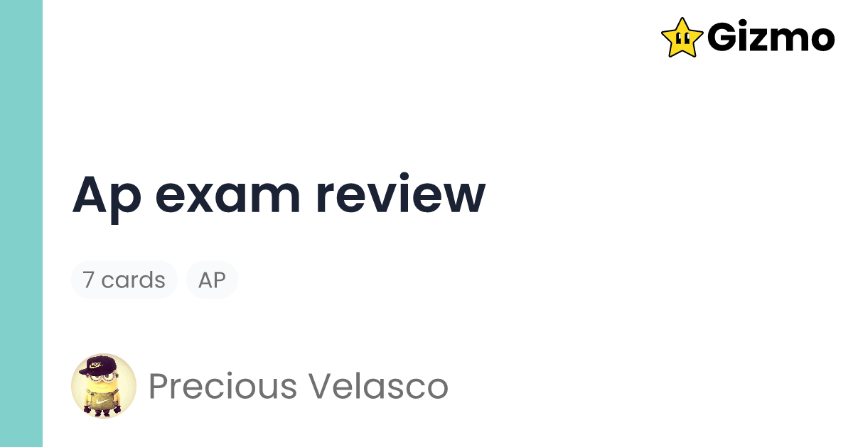 Ap Exam Review | Flashcards