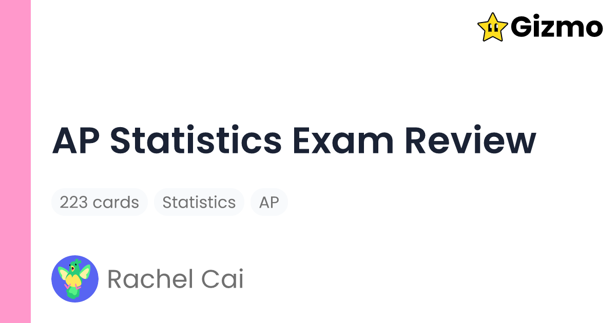 Ap Statistics Exam Review | Flashcards