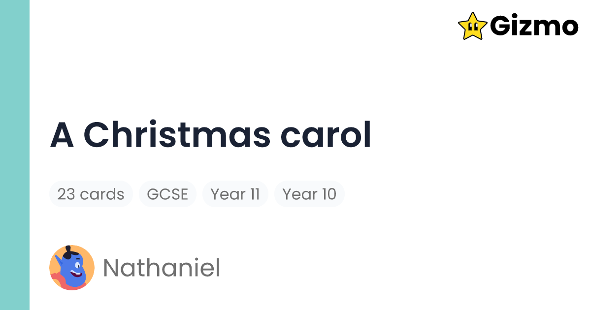 A Christmas Carol | Flashcards
