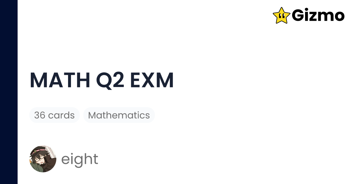 Math Q2 Exm | Flashcards