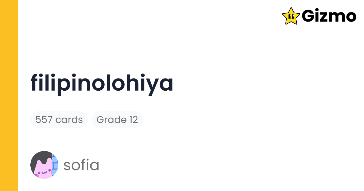Filipinolohiya | Flashcards