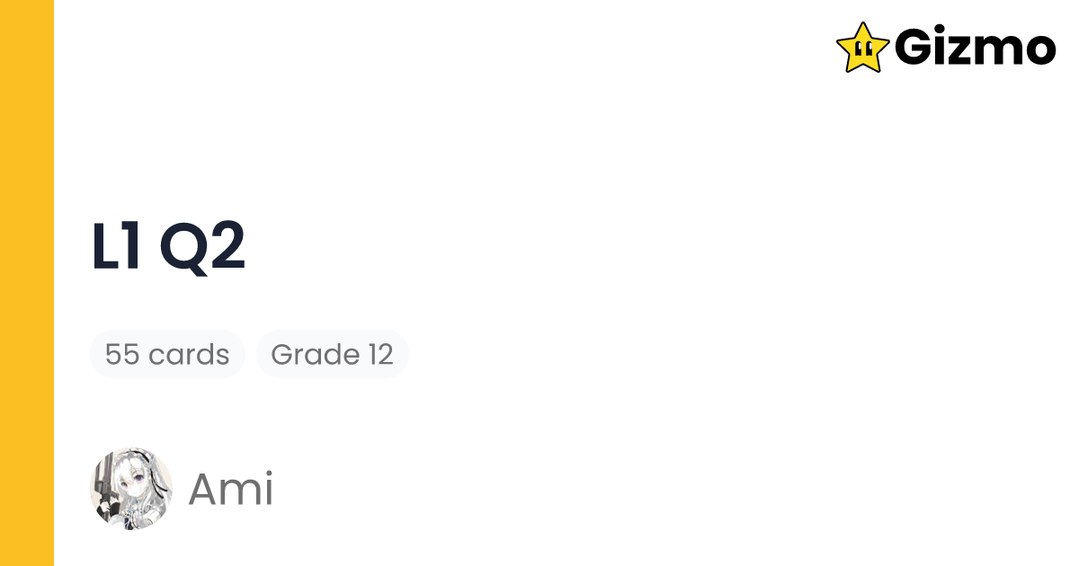 L1 Q2 | Flashcards