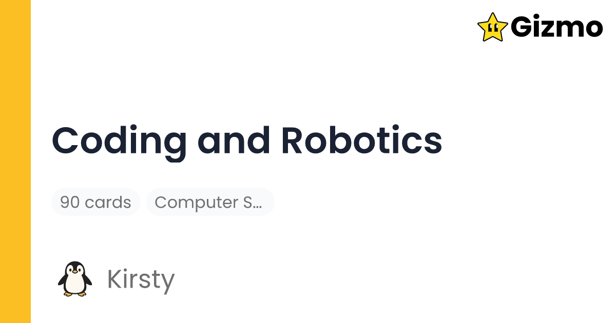 Coding and Robotics | Flashcards