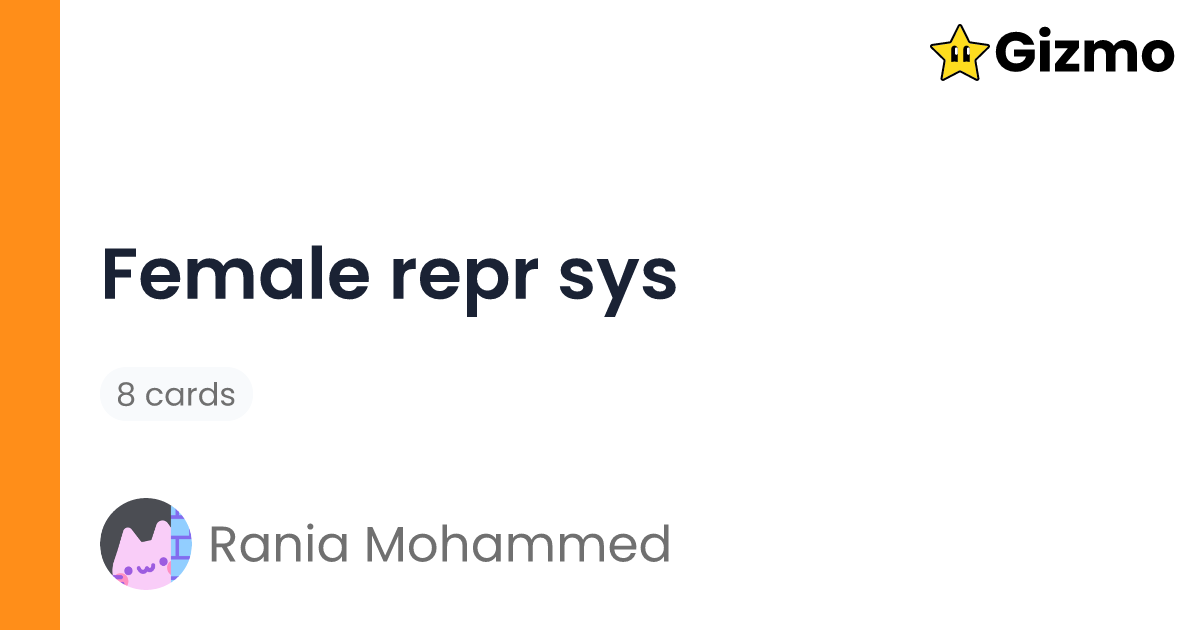 Female Repr Sys | Flashcards