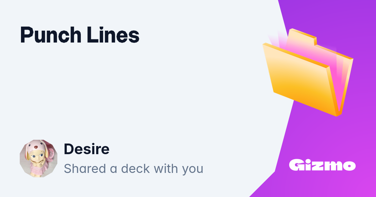 Punch Lines | Flashcards