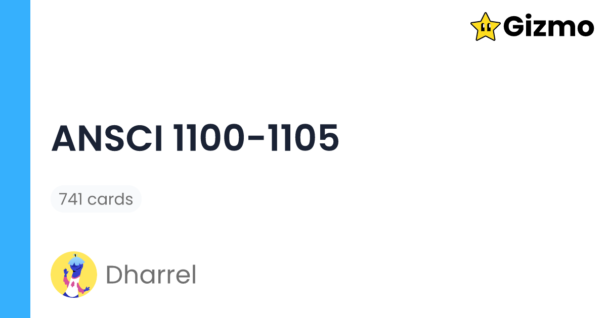Ansci 1100-1105 | Flashcards