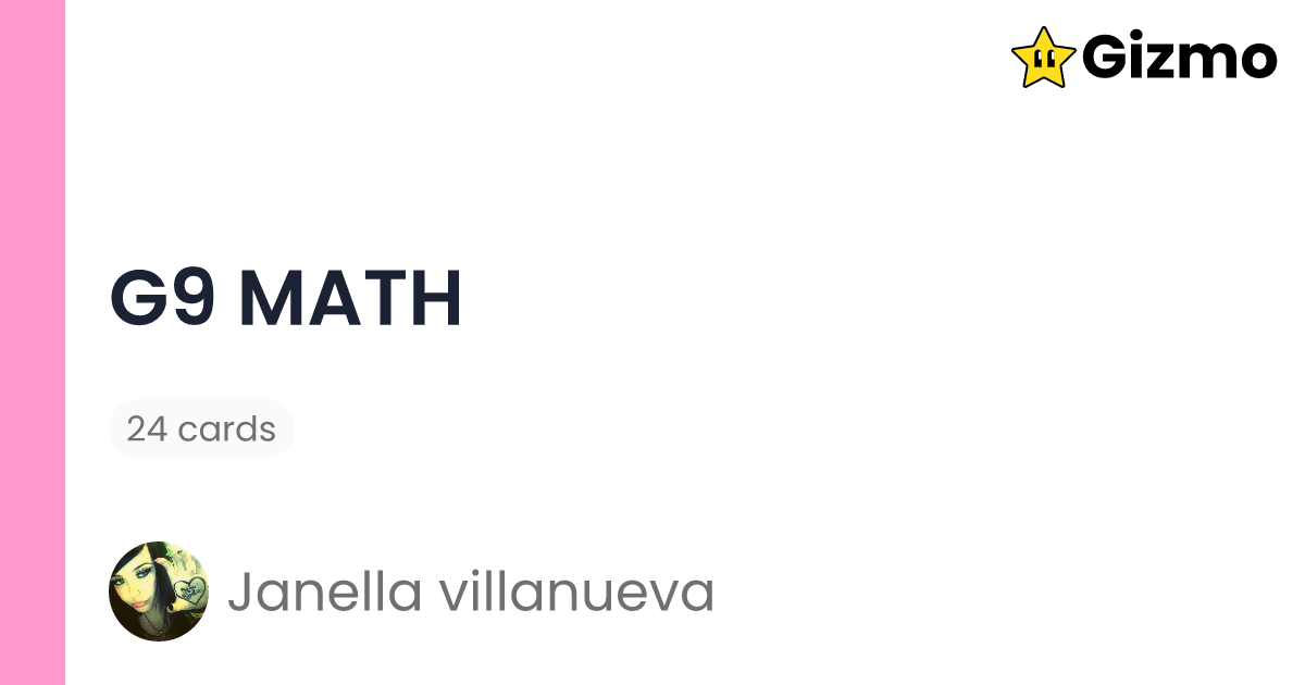 G9 Math | Flashcards