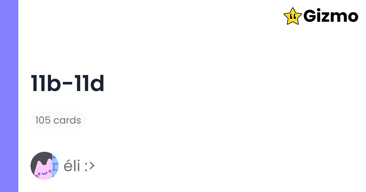 11b-11d | Flashcards