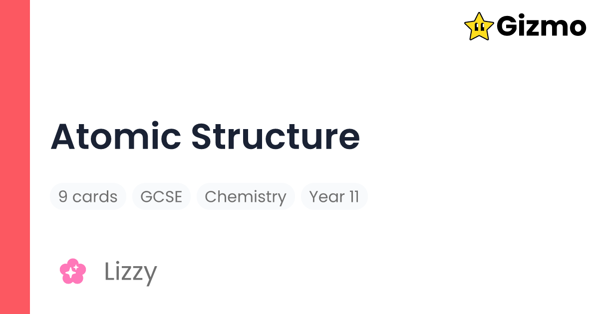 Atomic Structure | Flashcards