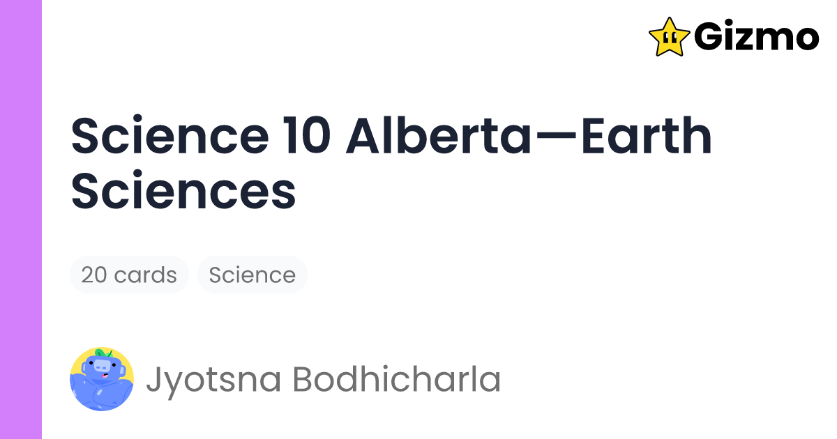 Science 10 Alberta—earth Sciences | Flashcards