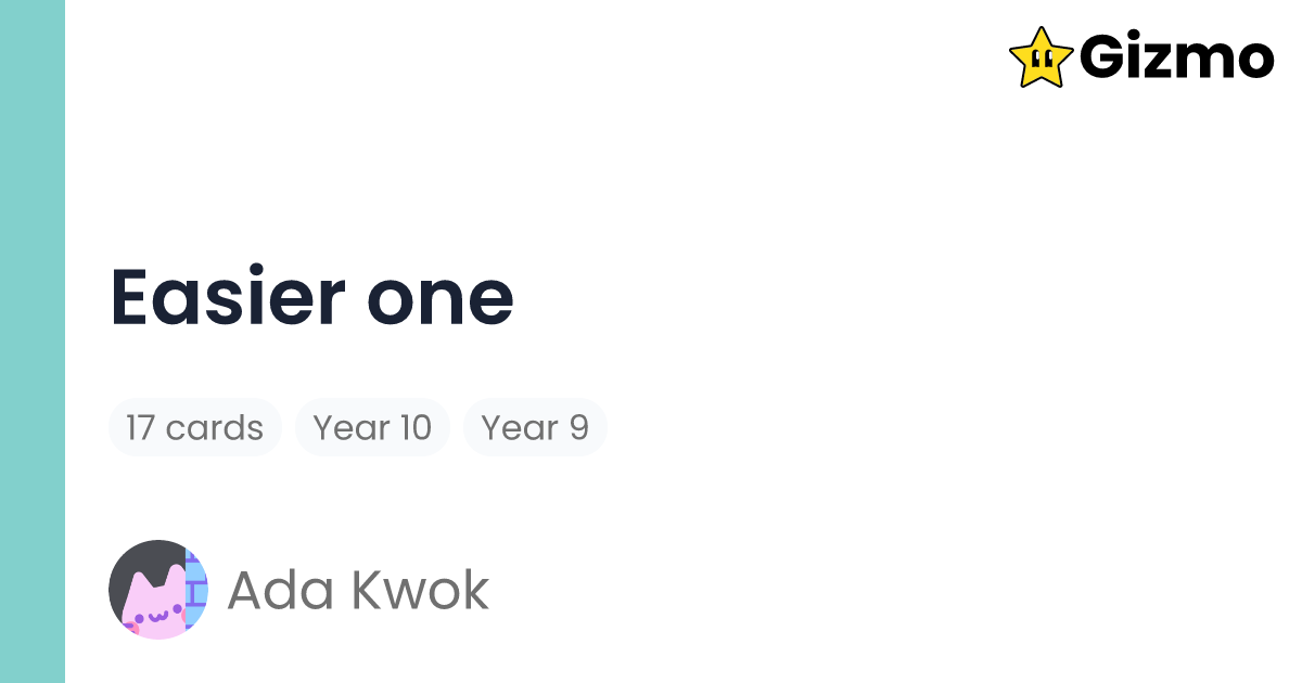 Easier One | Flashcards