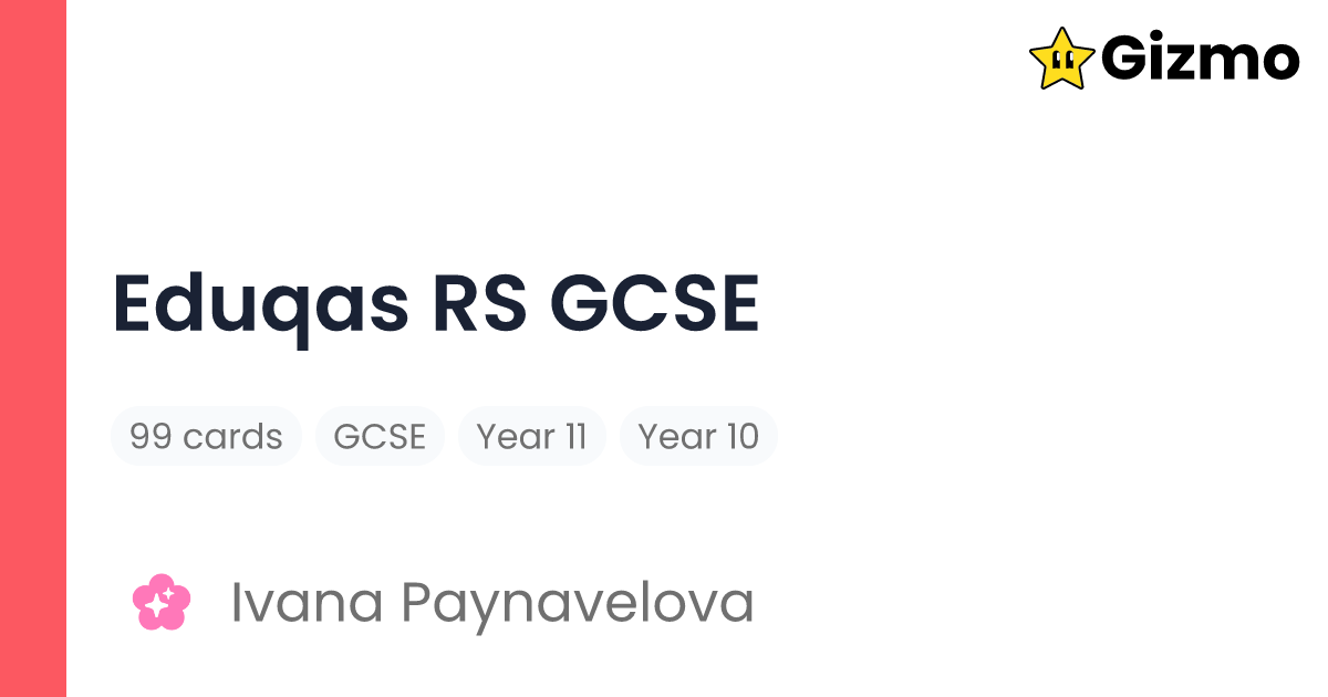 Eduqas Rs Gcse | Flashcards