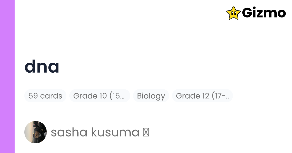 Dna | Flashcards