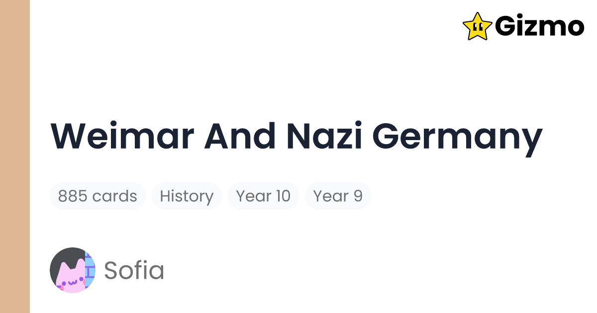 Weimar and Nazi Germany | Flashcards