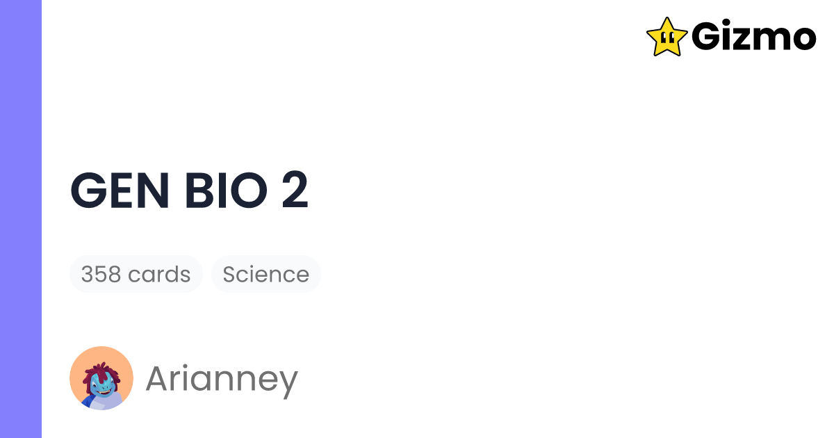 Gen Bio 2 | Flashcards