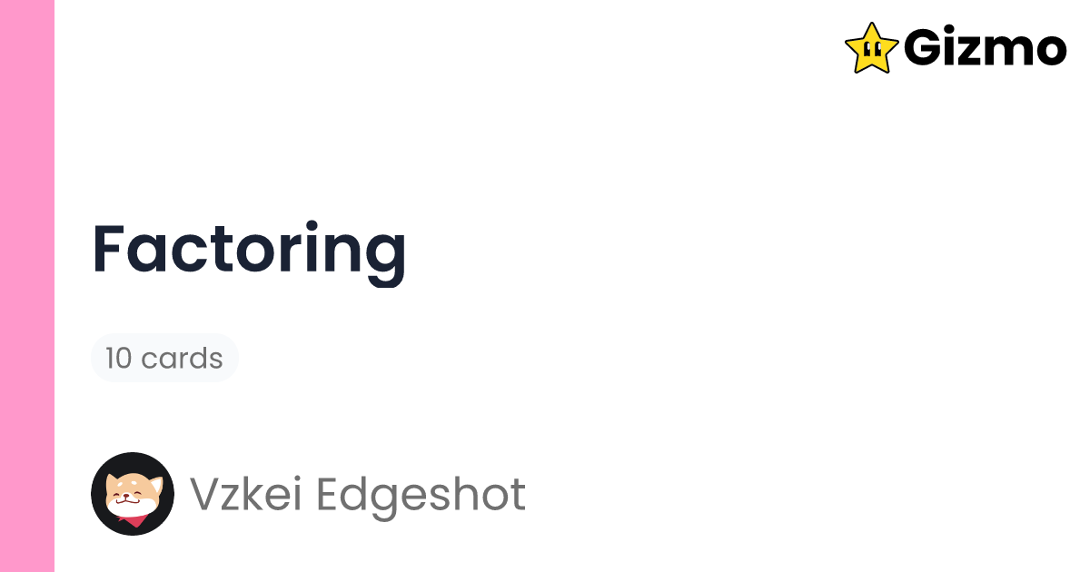 factoring-flashcards