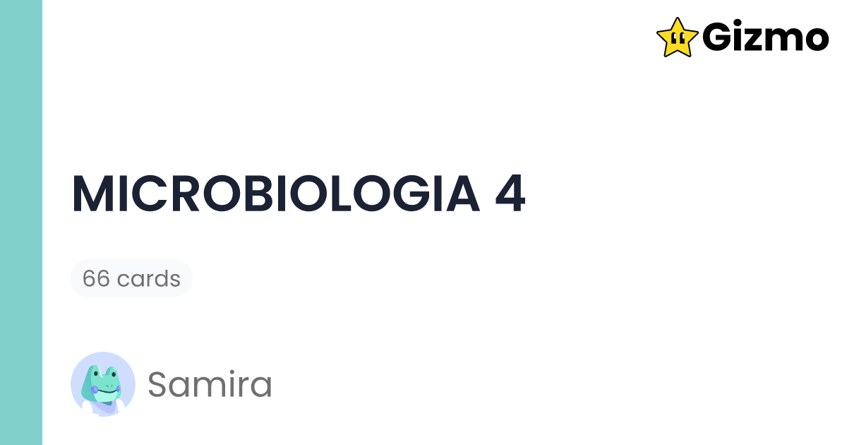 Microbiologia 4 | Flashcards