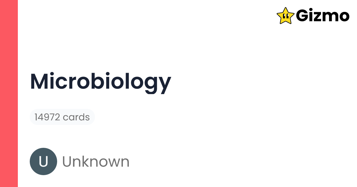 Microbiology | Flashcards