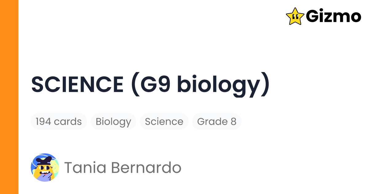 Science (g9 Biology) | Flashcards