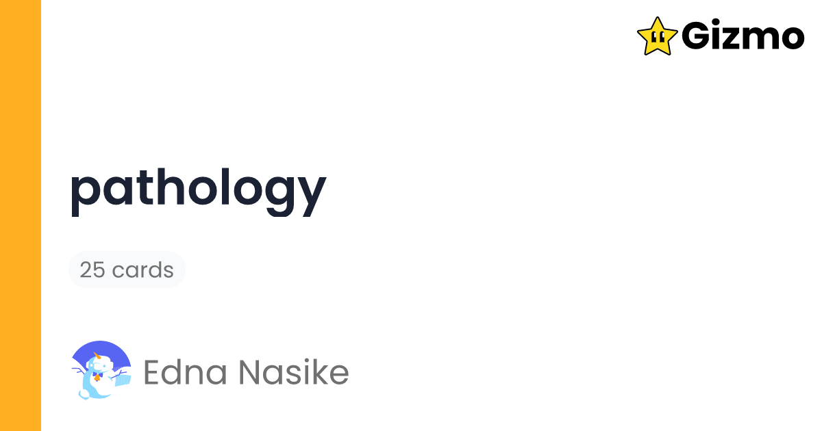 Pathology | Flashcards