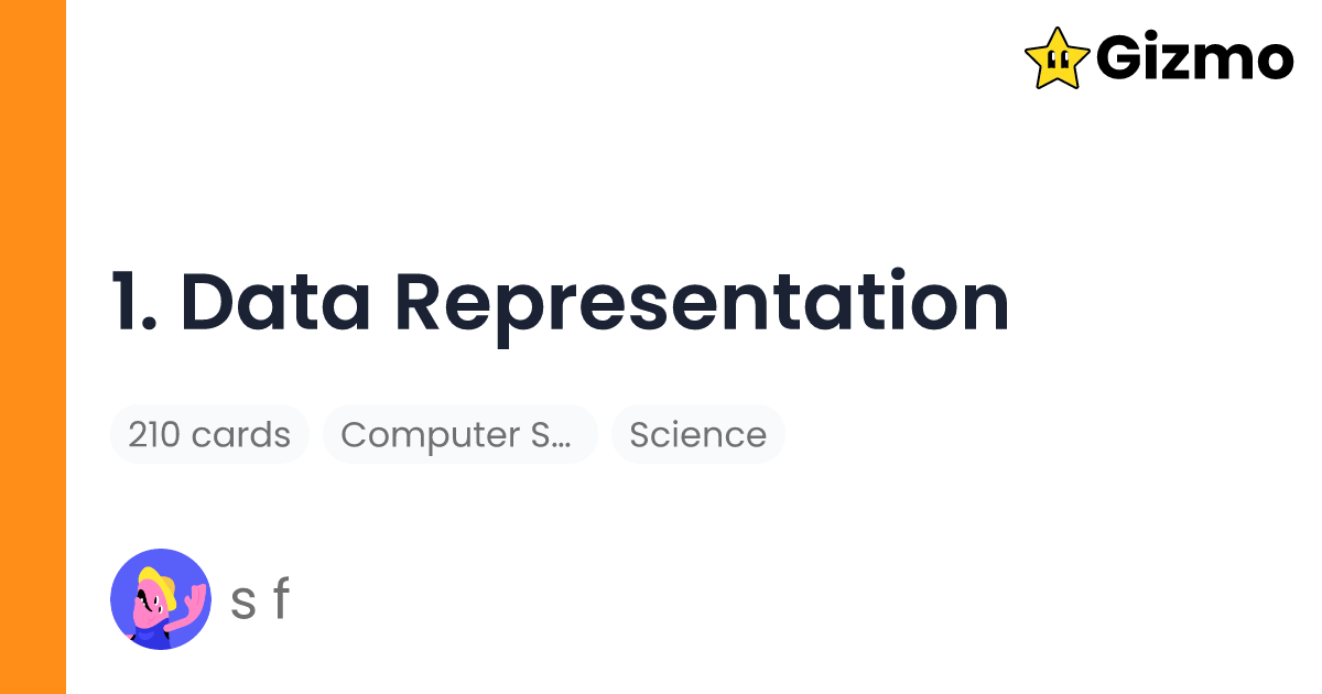 1. Data Representation | Flashcards