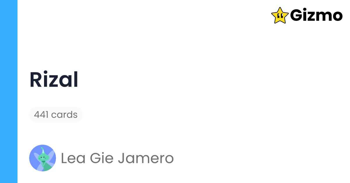 Rizal | Flashcards