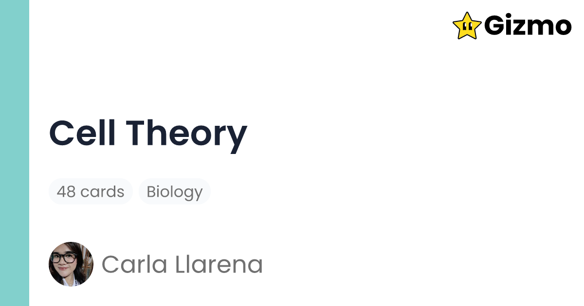 Cell Theory | Flashcards