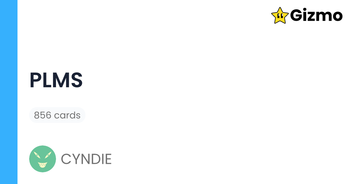 Plms | Flashcards