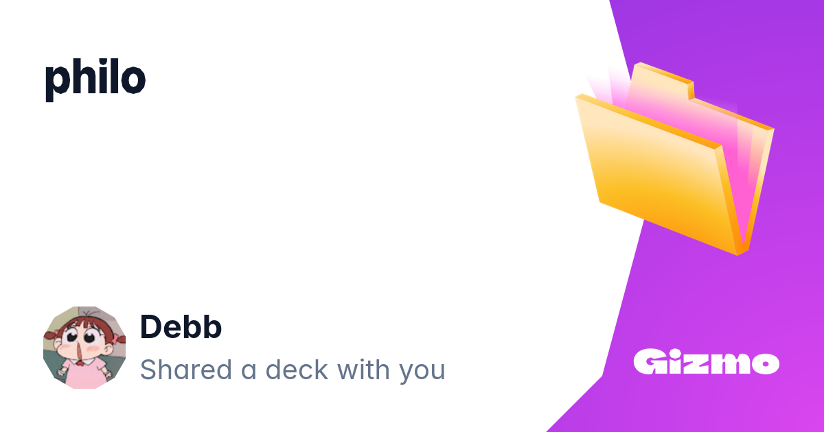 Philo | Flashcards